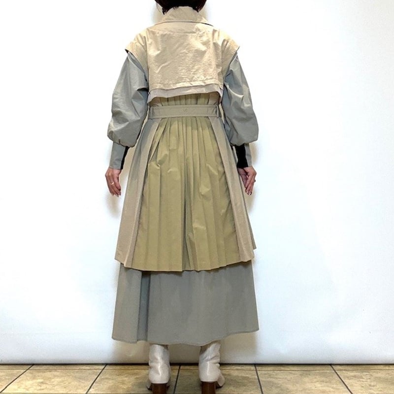 Lallia mu/ラリアムー】デタッチスリーブミドルトレンチコート Lallia mu/ラリアムー】デタッチスリーブミドルトレンチコート