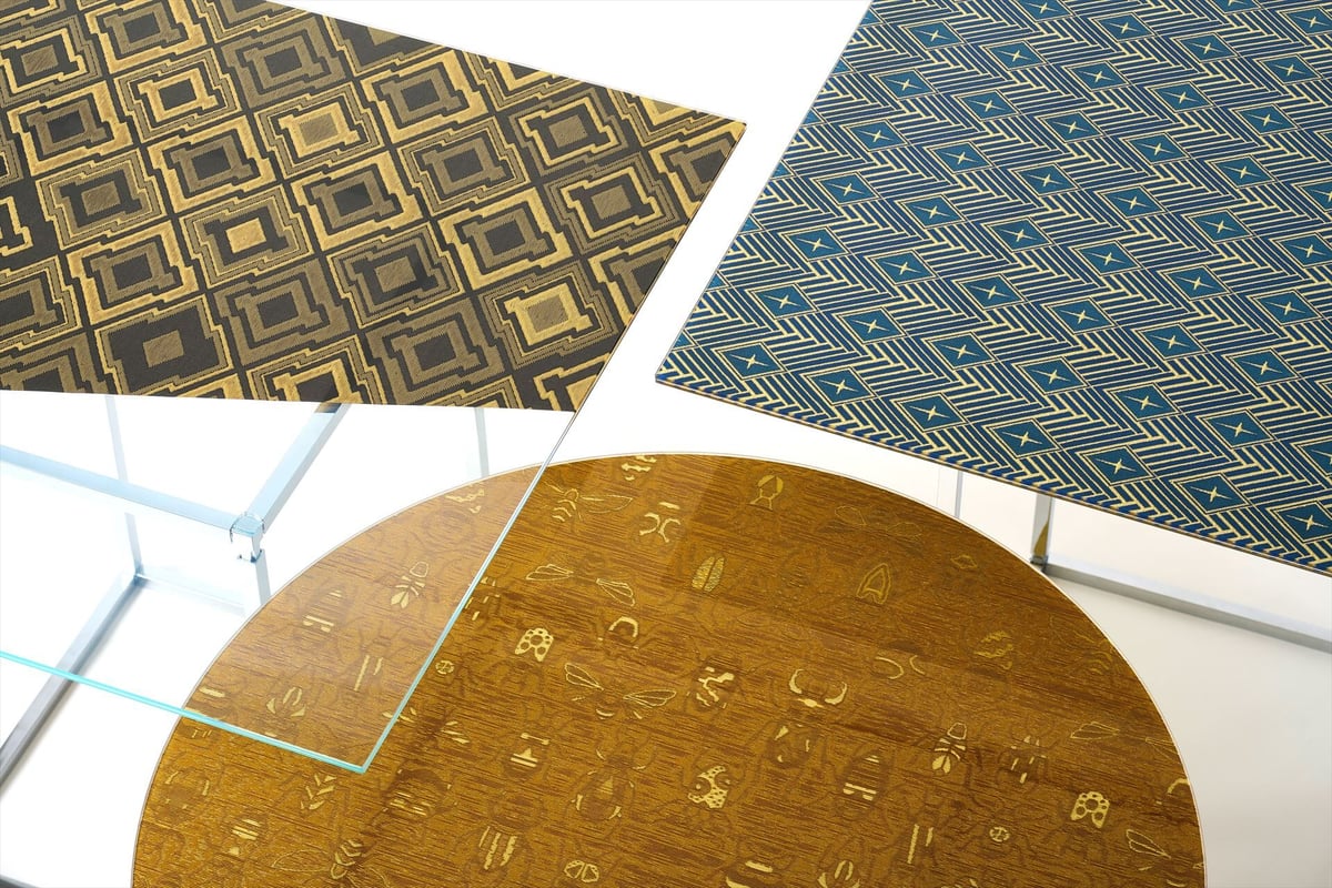 Golden Coloured Silk Kyoto Glass ＊特注製品となります。