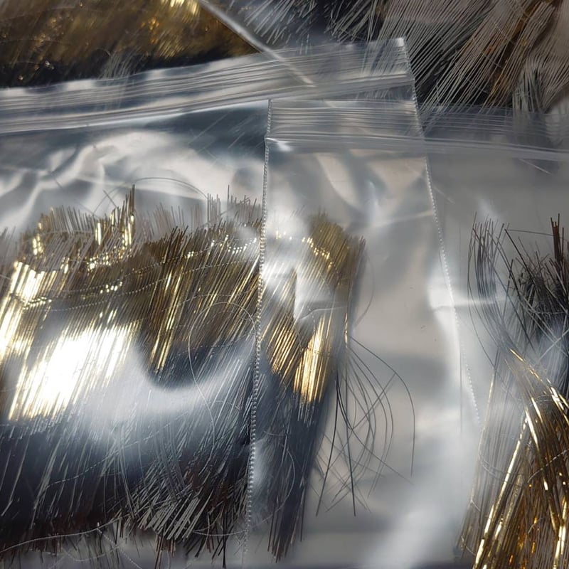 紙の糸 西陣織金襴正絹本金引箔 の糸端 約100㎝分 | 西陣岡本 紙の糸 西陣織金襴正絹本金引箔 の糸端 約100㎝分 | 西陣岡本