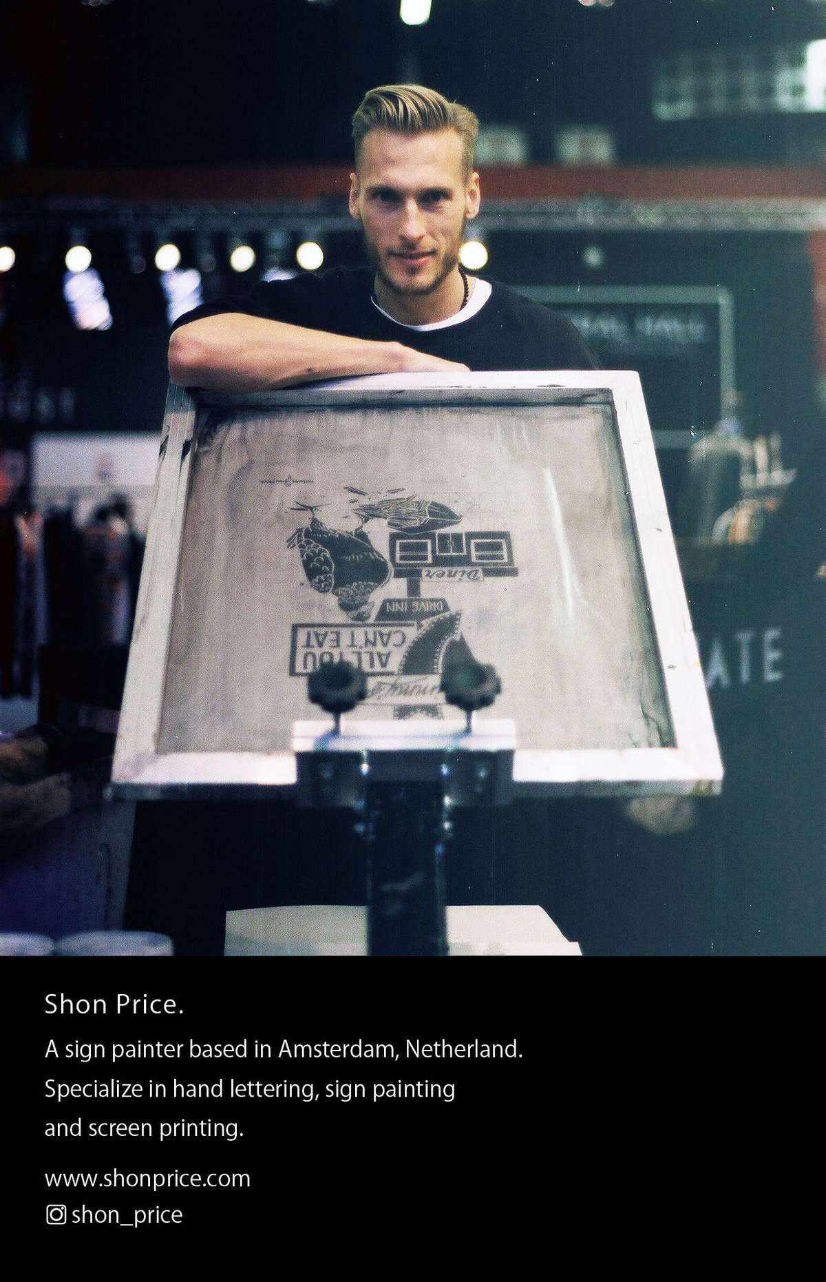 Shon Price/Original Screen Printed Poster : Liv...