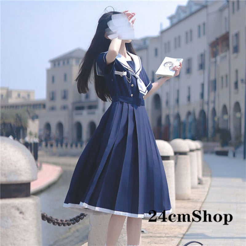 24cmShop 海軍ネクタイ可愛いワンピース 1222 | 可愛い服量産型 24cmShop 海軍ネクタイ可愛いワンピース 1222 | 可愛い服量産型