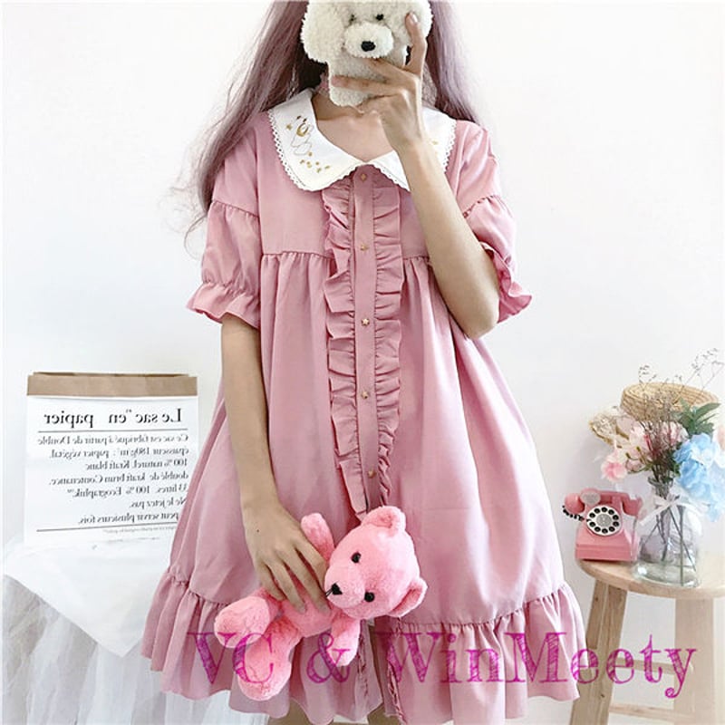 OnePiece|ピンクのワンピース 082 | 可愛い服量産型服通販24cm OnePiece|ピンクのワンピース 082 | 可愛い服量産型服通販24cm