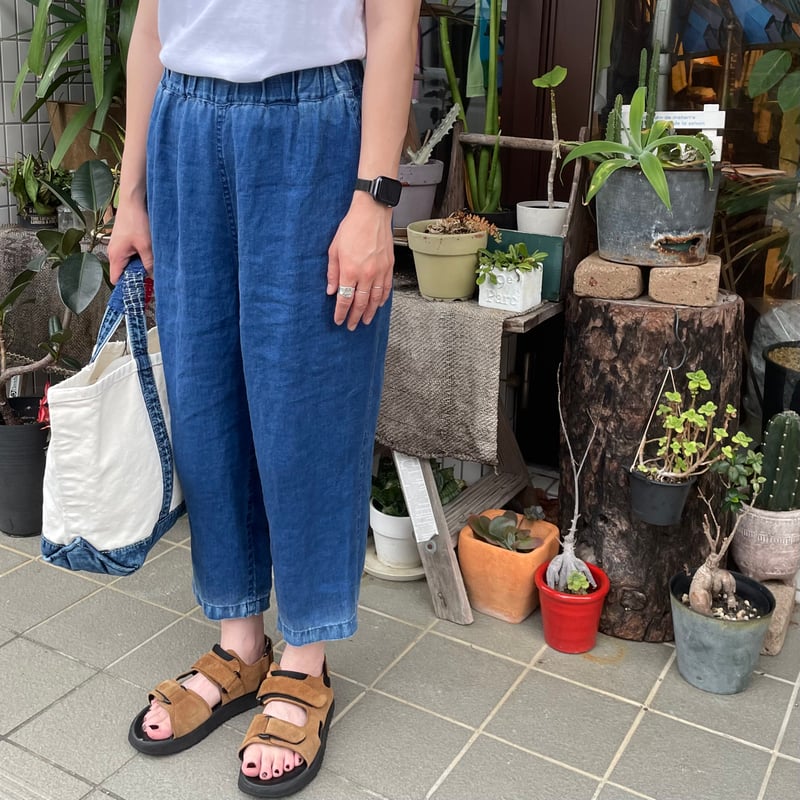 INDIGO LINEN PANTS PC-021-2675 / Porter Classic INDIGO LINEN PANTS PC-021-2675 / Porter Classic