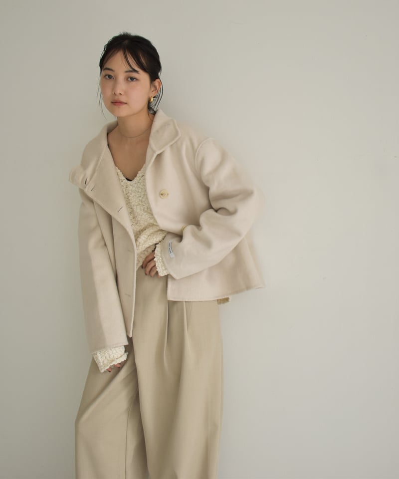 Wool Stand Collar Short Coat ⅽ1911-38 | cizatto Wool Stand Collar Short Coat ⅽ1911-38 | cizatto