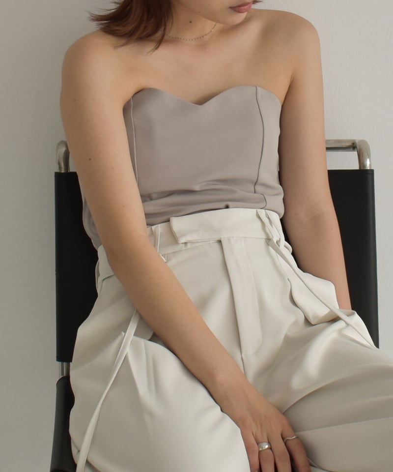 Back Lace Up Bustier【セットアップ着用可能】 0202004437 | c Back Lace Up Bustier【セットアップ着用可能】 0202004437 | c
