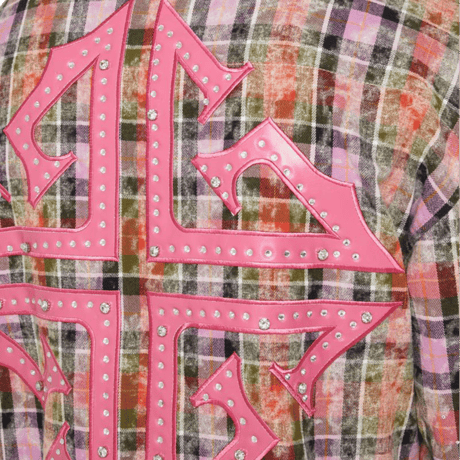 GUAPI / Blush Pink Rhinestone Flannel | PLUG
