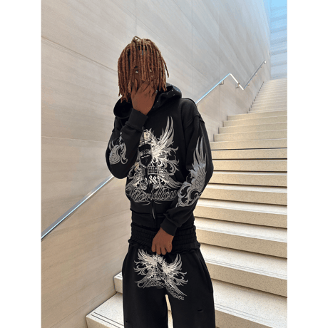 OZARA / WORLD TOUR SWEAT PANTS / BLACK | PLUG