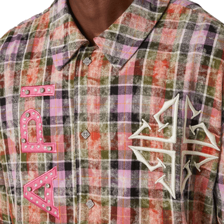 GUAPI / Blush Pink Rhinestone Flannel | PLUG