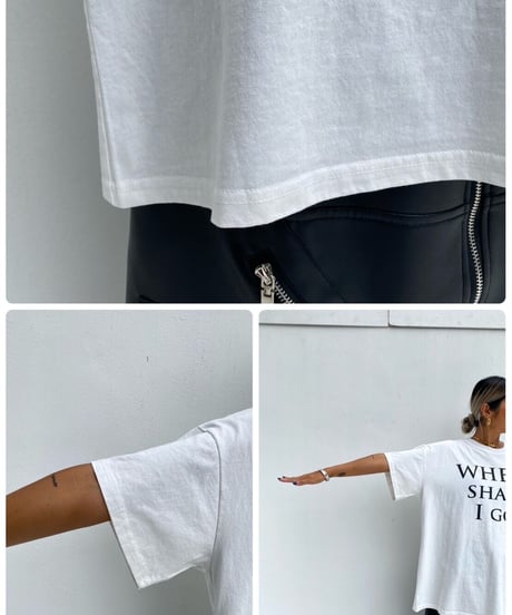 【¥5,800→¥5,600】logo wide tee「where」#6168 | tabl...