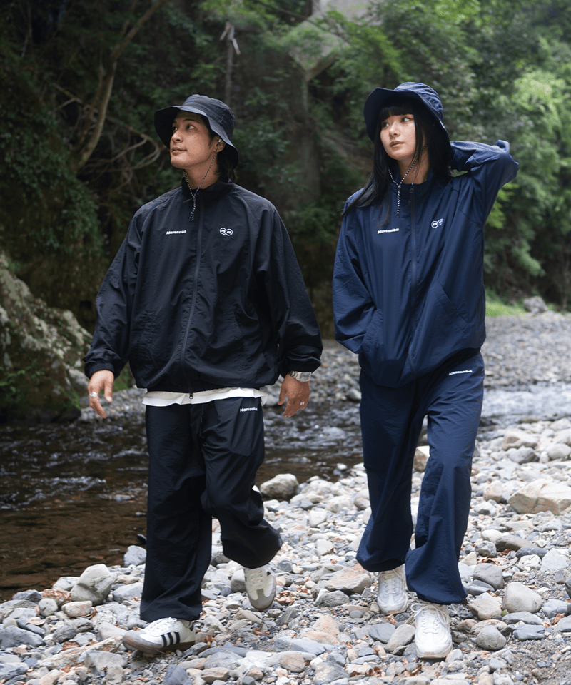 Navy】nylon track jacket | Memento Navy】nylon track jacket | Memento