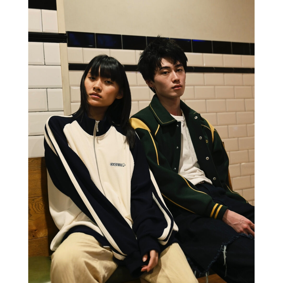 melton short blouson【green】 | GIDEAL. melton short blouson【green】 | GIDEAL.