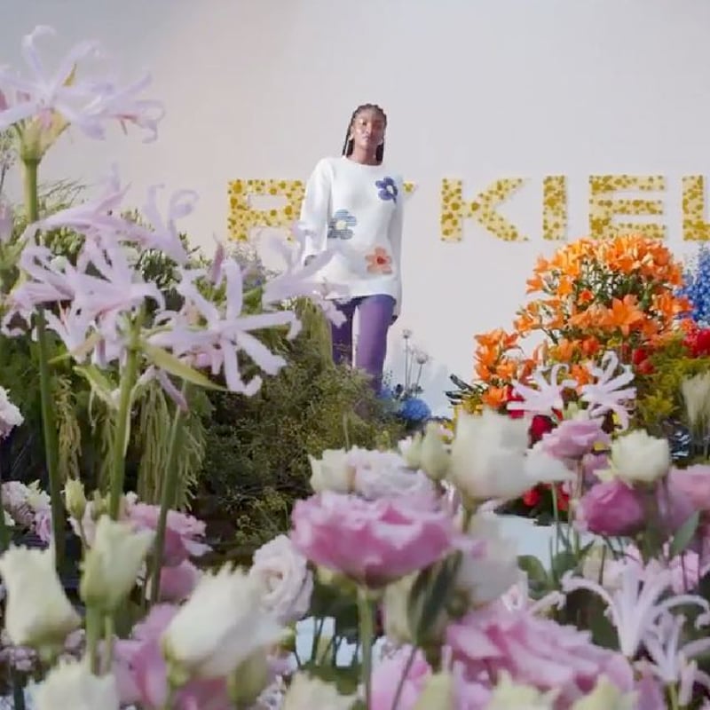 ソニアリキエル SONIA RYKIEL 花インターシャ長袖セーター ソニアリキエル SONIA RYKIEL 花インターシャ長袖セーター