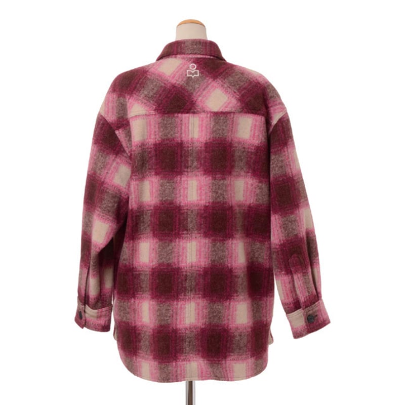 イザベルマラン ISABEL MARANT シャツコート フラノ ピンク イザベルマラン ISABEL MARANT シャツコート フラノ ピンク