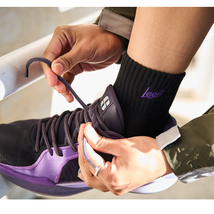 BRUSH UP SHORT SOCKS（BLACK） | LEGIT