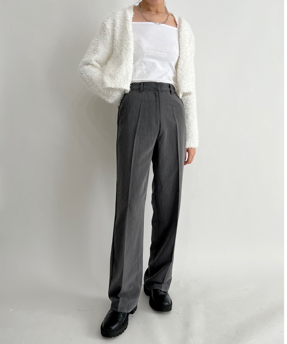 ｟即納｠basic semi wide slacks(short/long) | LAZY A...