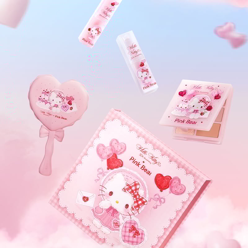 Pink Bear × ハローキティ Special Box | JUMEI|中国コスメ Pink Bear × ハローキティ Special Box | JUMEI|中国コスメ