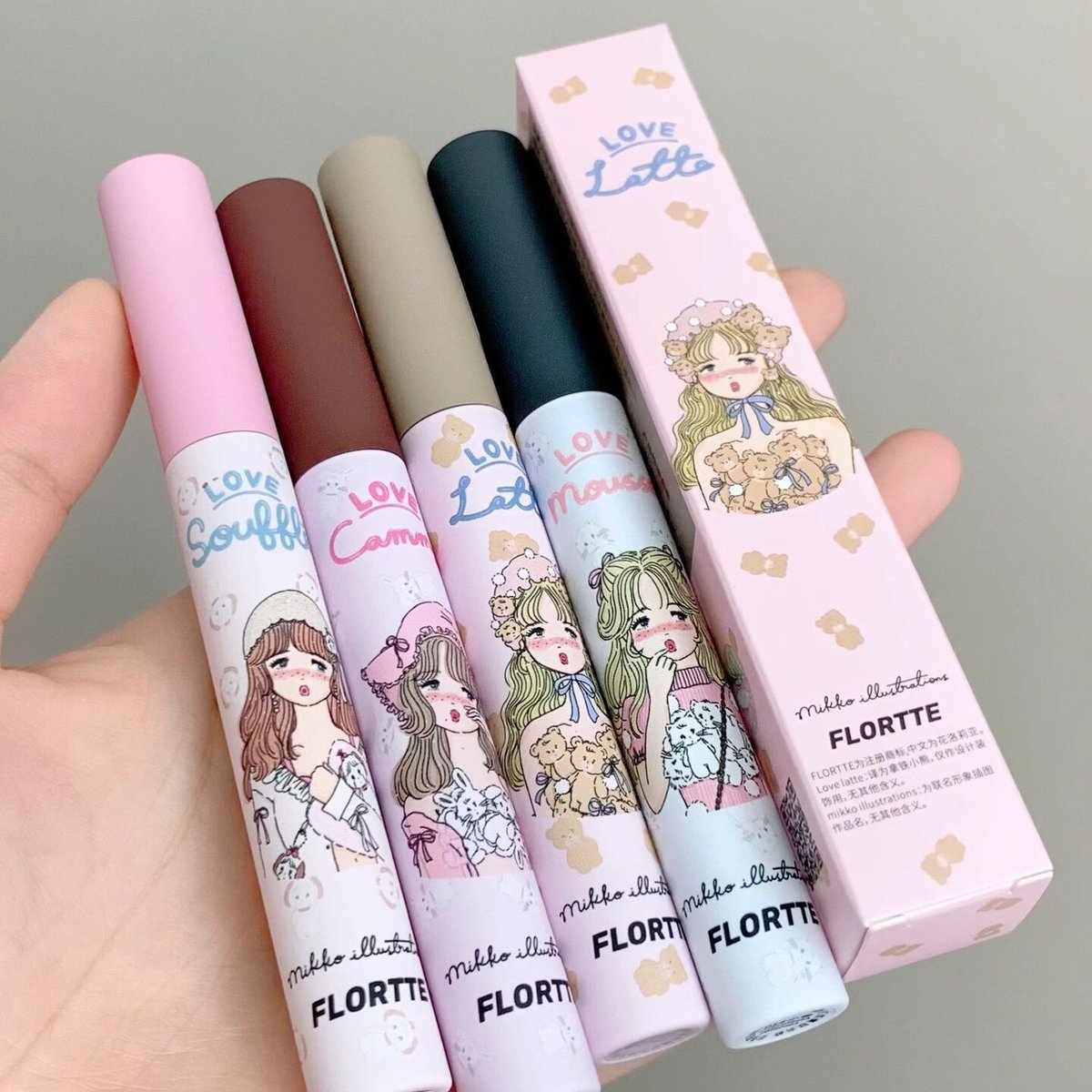 Flortte × mikko illustrations Long Curling Masc...