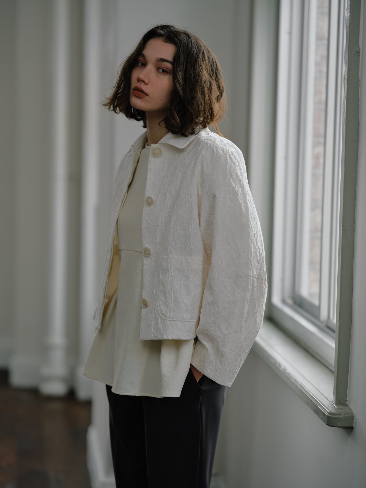 JACQUARD JACKET | OHGA JACQUARD JACKET | OHGA