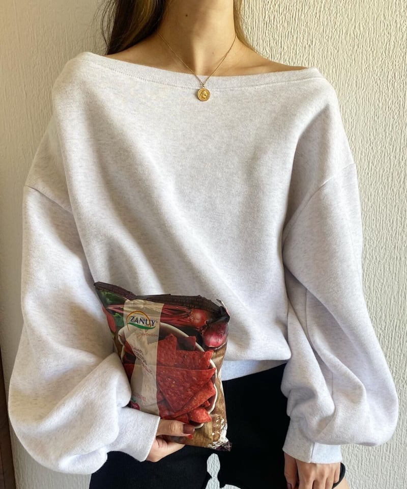 オフショルダースウェットトップス | c h é m e オフショルダースウェットトップス | c h é m e