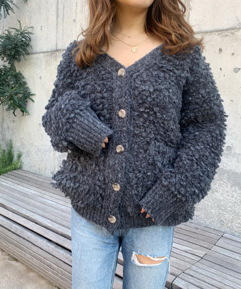 LOOP KNIT CARDIGAN | c h é m e LOOP KNIT CARDIGAN | c h é m e