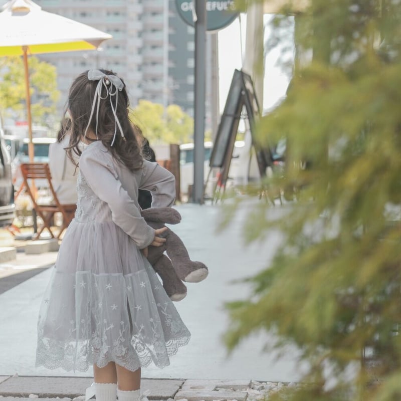 即納】上品なレースのお嬢様ワンピース ♡.° ピンク グレー 長袖 即納】上品なレースのお嬢様ワンピース ♡.° ピンク グレー 長袖