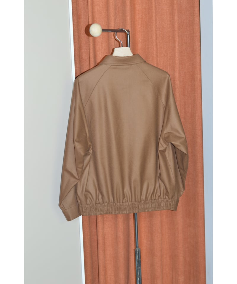 FLANNEL RAGLAN BLOUSON / BROWN | CLOTH&CLOTHING FLANNEL RAGLAN BLOUSON / BROWN | CLOTH&CLOTHING