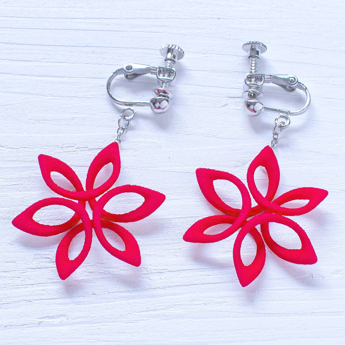 Spiro Flower - スピロフラワー イヤリング【ピアスへの変更可能】 | 5cc