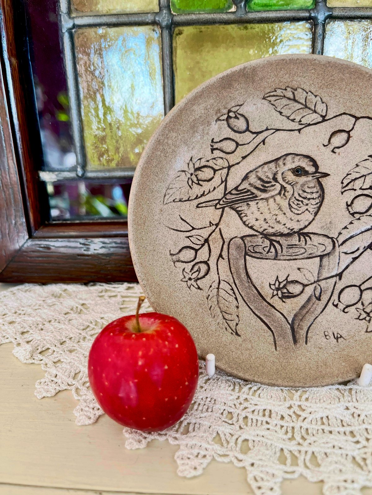 po-163/Poole Pottery プール ロビンのプレート | PISKEY -イギ...