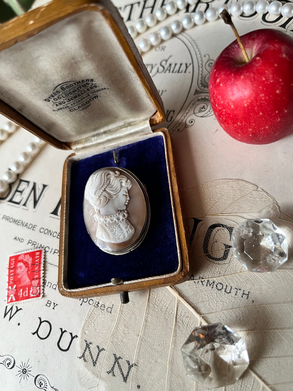 ab-550/シルバー製 カメオのブローチ&ペンダントトップ | PISKEY -イギリスの...