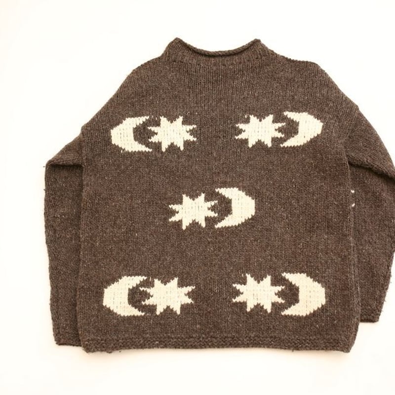 エクアドル ニット セーター Wool Knit sweater | Blue エクアドル ニット セーター Wool Knit sweater | Blue