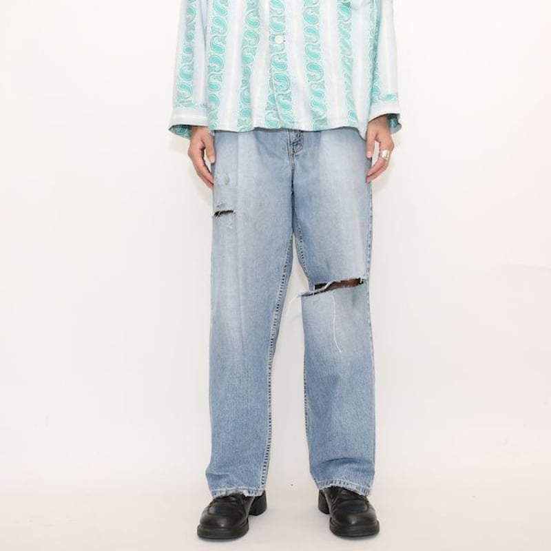 リーバイス シルバータブ バギー ダメージデニム Levi's Silver リーバイス シルバータブ バギー ダメージデニム Levi's Silver