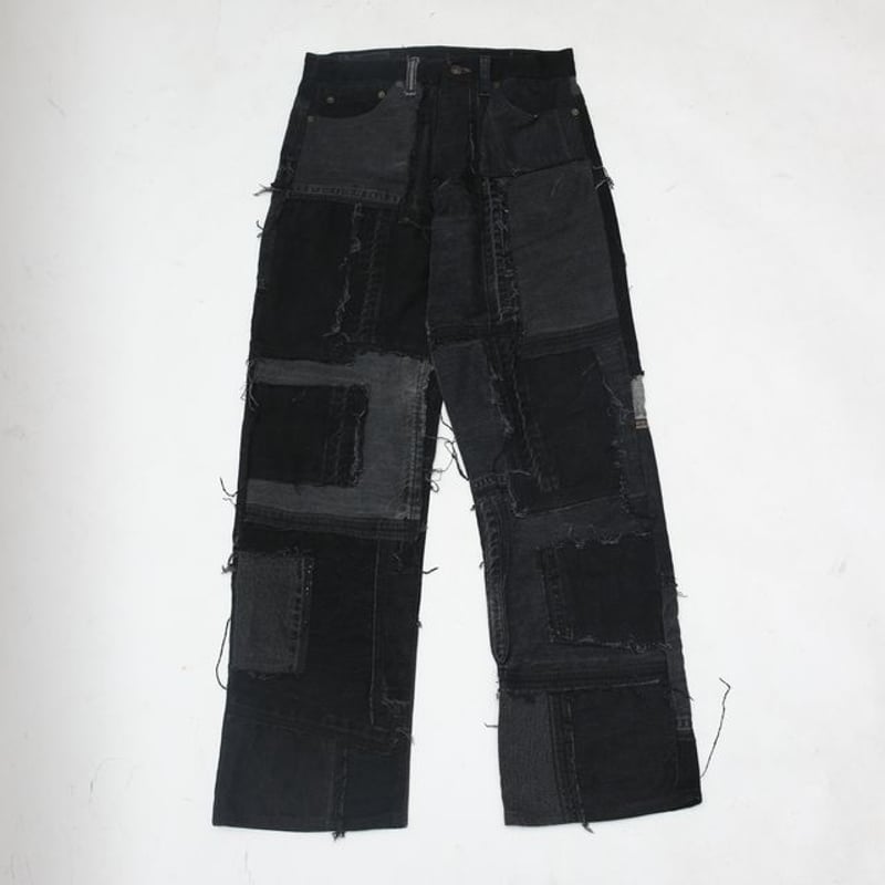 リーバイス パッチワーク リメイク ブラックデニムパンツ Levi's リーバイス パッチワーク リメイク ブラックデニムパンツ Levi's