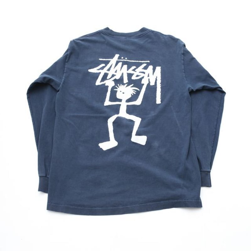 90's Stussy Shadowman L/S Tee | Blue 90's Stussy Shadowman L/S Tee | Blue