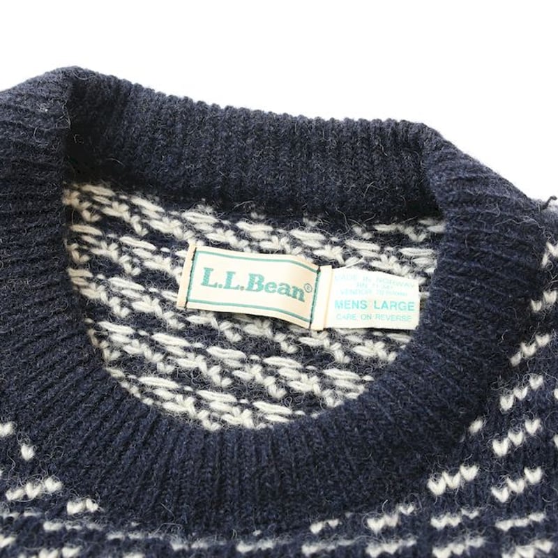 80's エルエルビーン バーズアイ ウール ニット セーター L.L. 80's エルエルビーン バーズアイ ウール ニット セーター L.L.