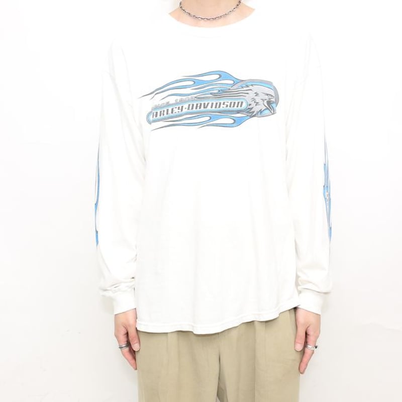 ハーレーダビッドソン ロンT Harley Davidson L/S T-Shirt# | Blue ハーレーダビッドソン ロンT Harley Davidson L/S T-Shirt# | Blue