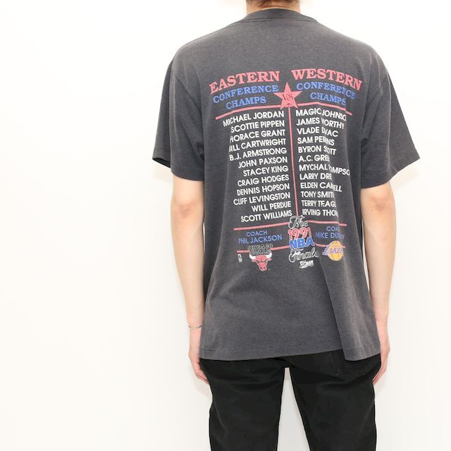 90's NBA Finals ブルズ VS レイカーズ Tシャツ 1991 | Blue 90's NBA Finals ブルズ VS レイカーズ Tシャツ 1991 | Blue