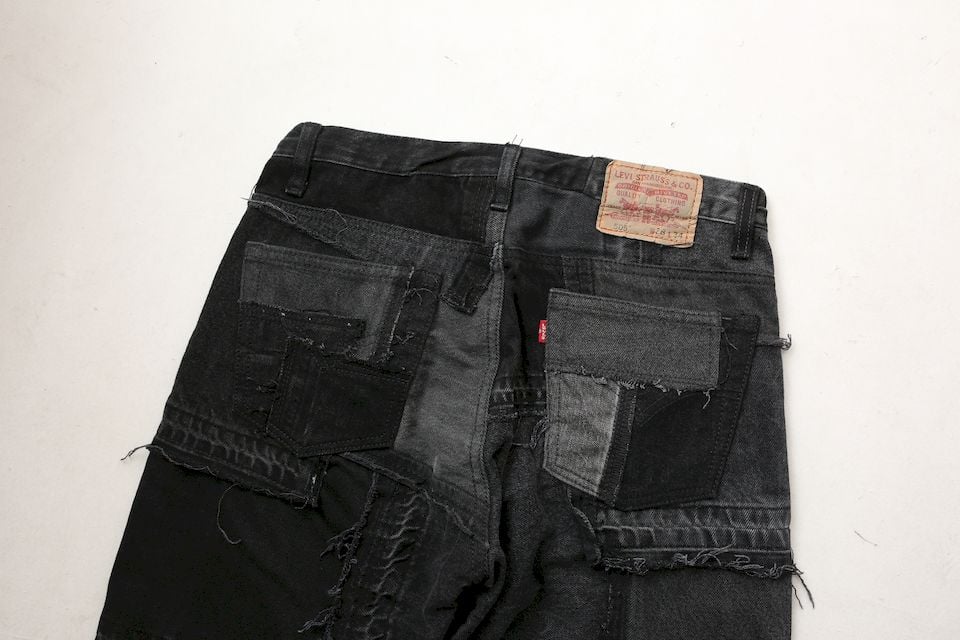 リーバイス パッチワーク リメイク デニムパンツ Levi's リーバイス パッチワーク リメイク デニムパンツ Levi's