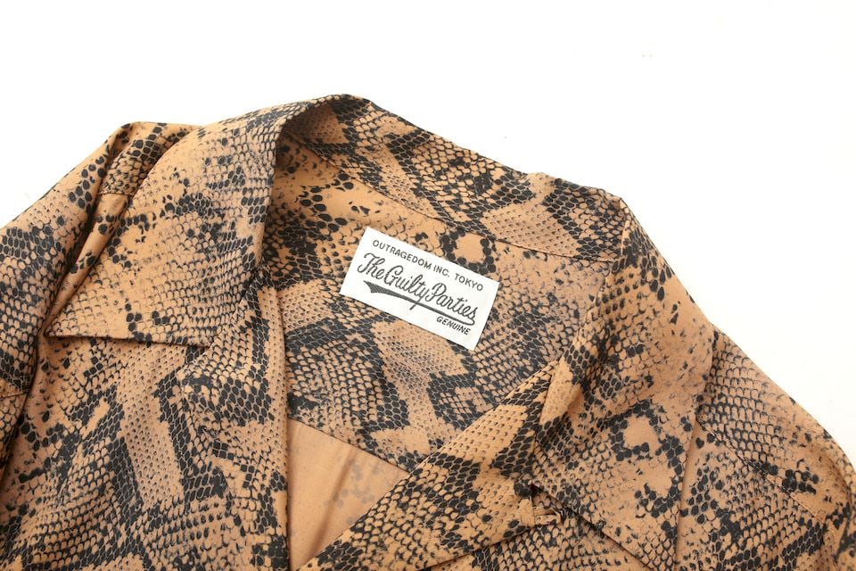 ワコマリア パイソン柄 ハワイアンシャツ WACKO MARIA Python ワコマリア パイソン柄 ハワイアンシャツ WACKO MARIA Python