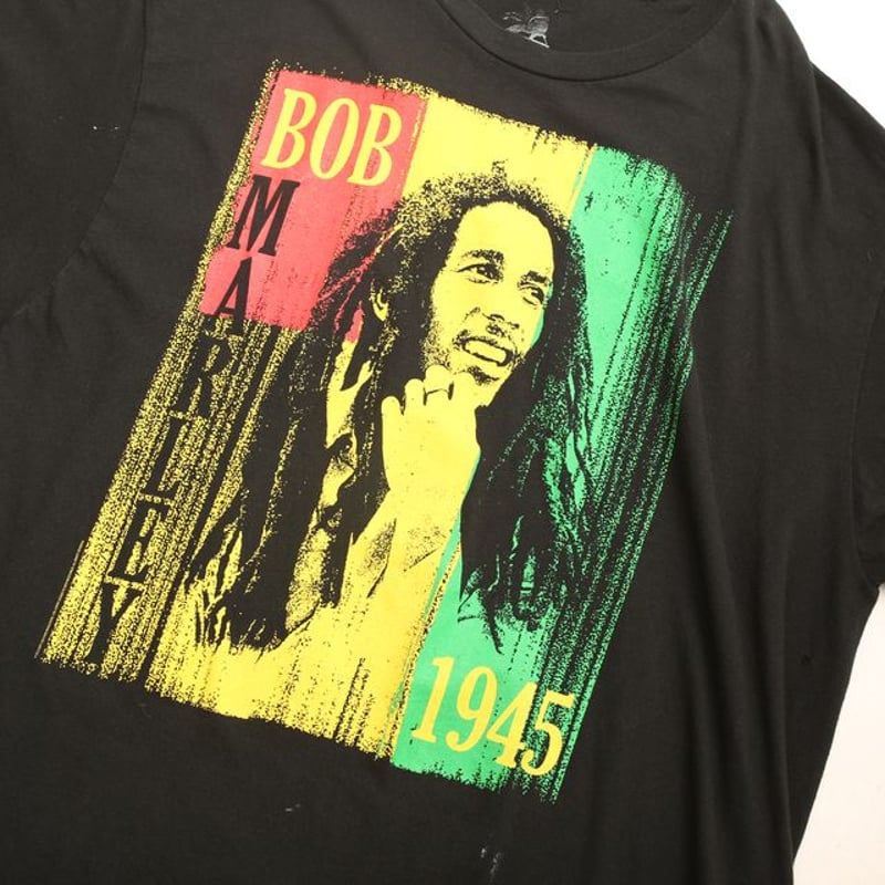 ボブ・マーリー バンドTシャツ Bob Marley Music T-shirt | Blue ボブ・マーリー バンドTシャツ Bob Marley Music T-shirt | Blue