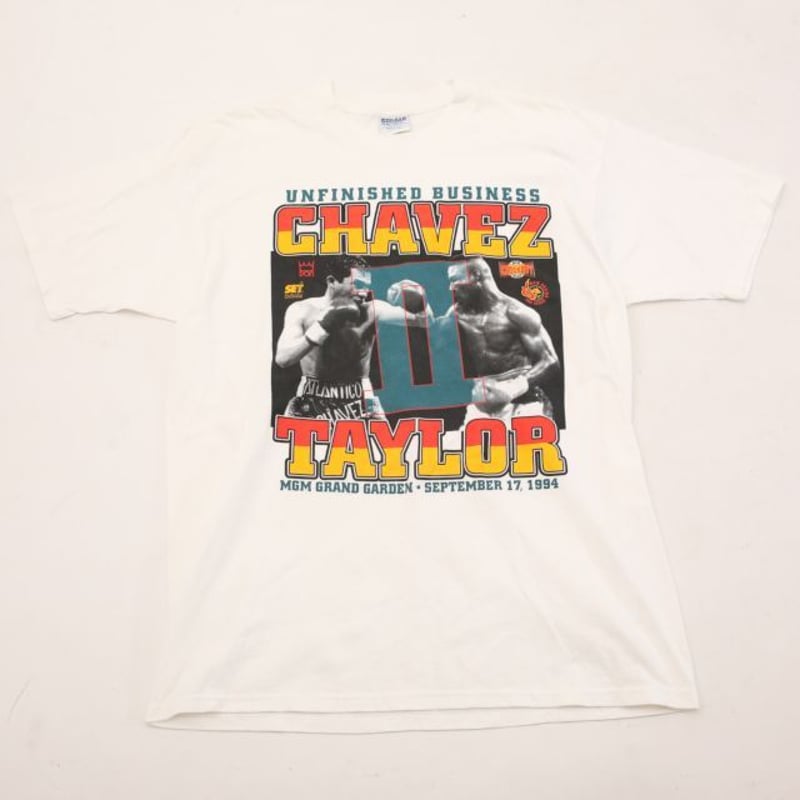 90s フリオセサールチャベス対メルドリックテイラー Tシャツ 90s フリオセサールチャベス対メルドリックテイラー Tシャツ