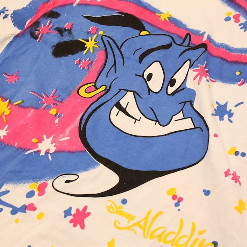 アラジン ジーニー ディズニーTシャツ Aladdin Genie | Blue アラジン ジーニー ディズニーTシャツ Aladdin Genie | Blue