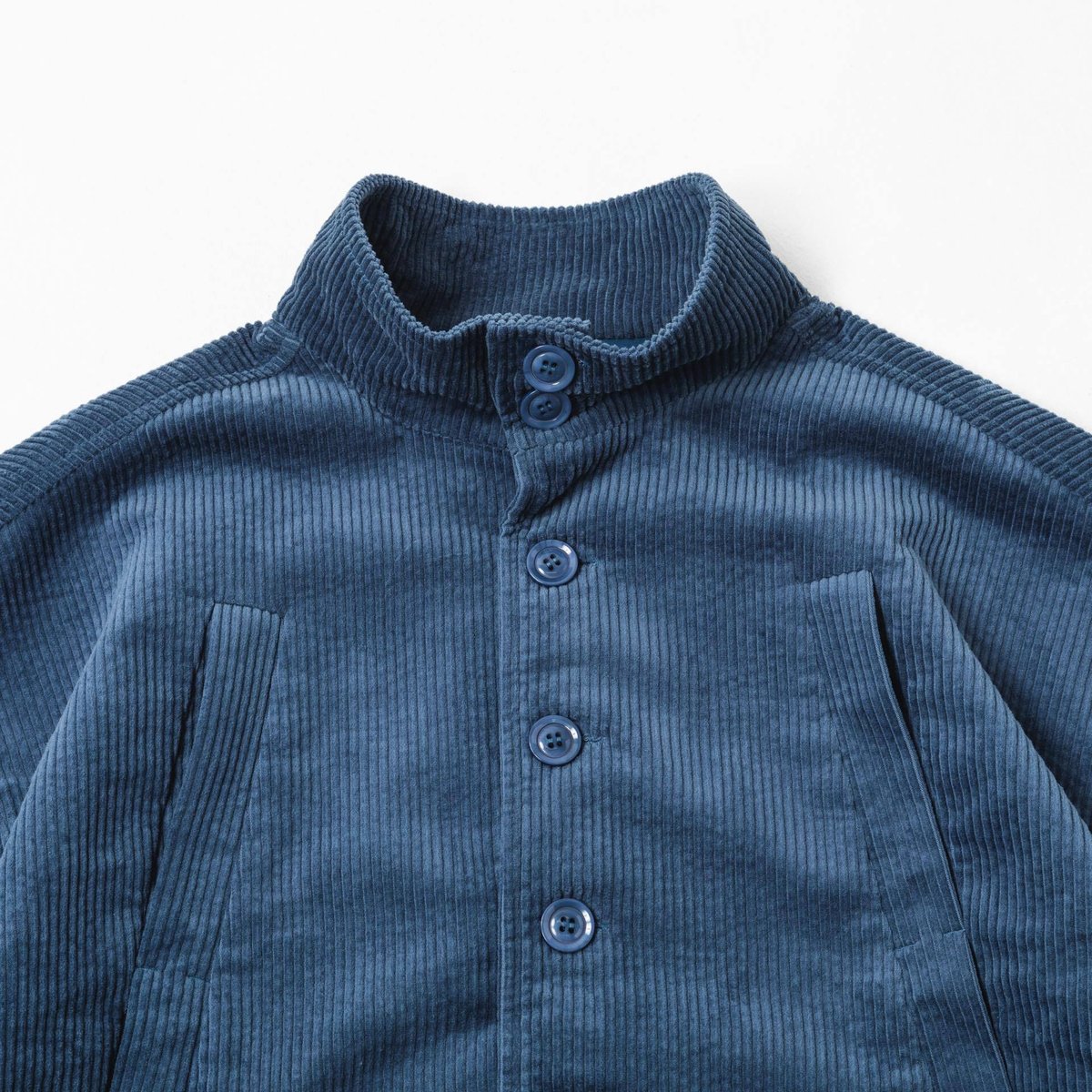 [e]Corduroy Jacket-ブルー | harapeco Store