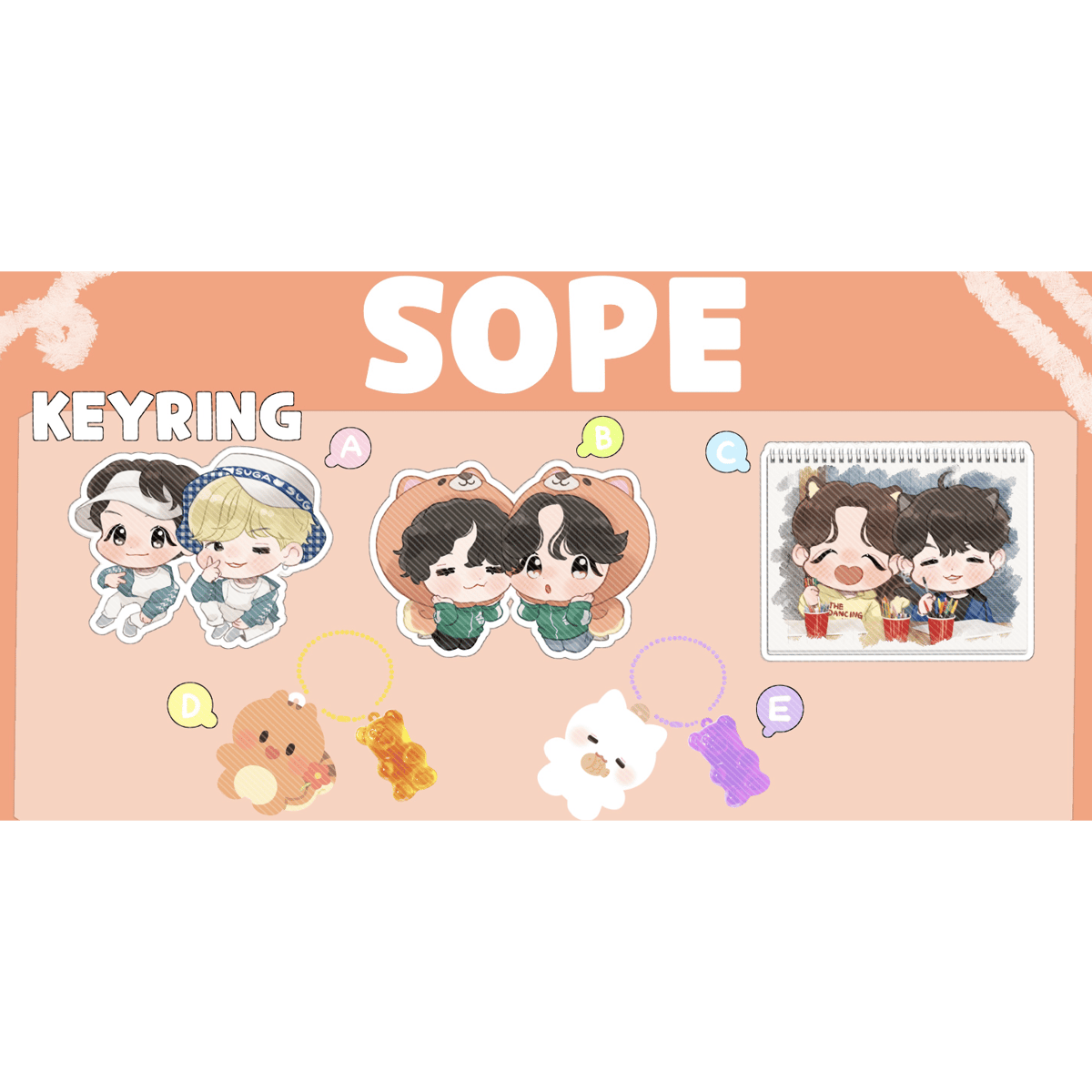 🎂🐱SOPE🐿 KEYRING | 🐱솝월드🐿