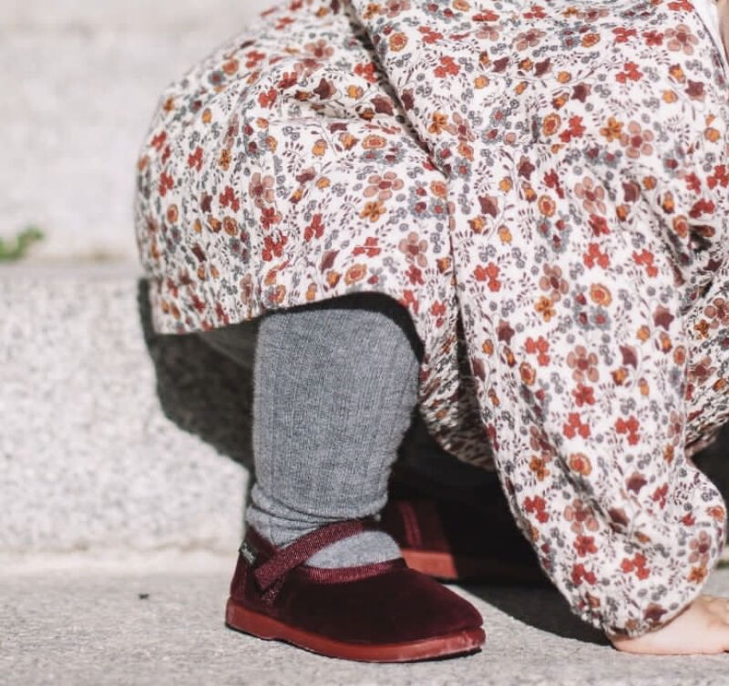 Cienta VELOUR VELCRO ONE STRAP SHOES brown / ve...