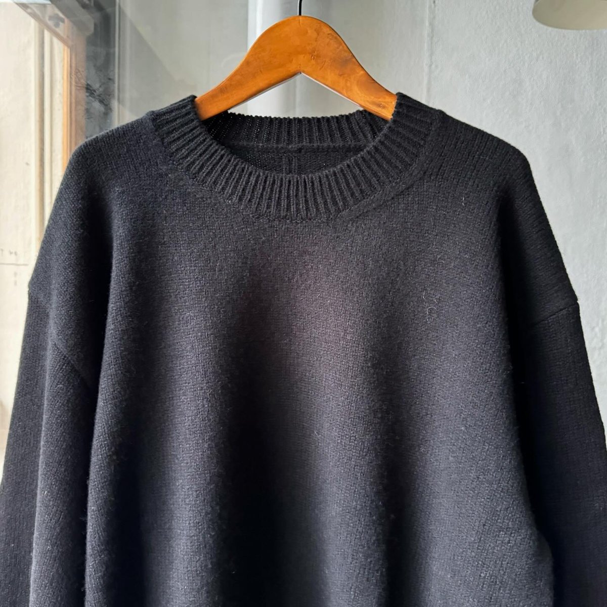 ssstein EXTRA FINE WOOL WARM KNIT CREW NECK L ssstein EXTRA FINE WOOL WARM KNIT CREW NECK L