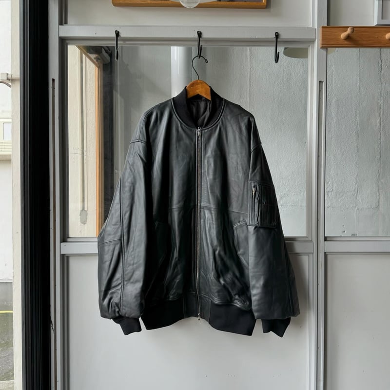 ssstein LEATHER FLIGHT JACKET | Less Higashi ssstein LEATHER FLIGHT JACKET | Less Higashi