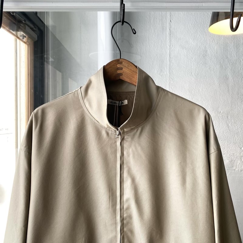 AURALEE WASHED FINX SILK CHAMBRAY BLOUSON | Les AURALEE WASHED FINX SILK CHAMBRAY BLOUSON | Les