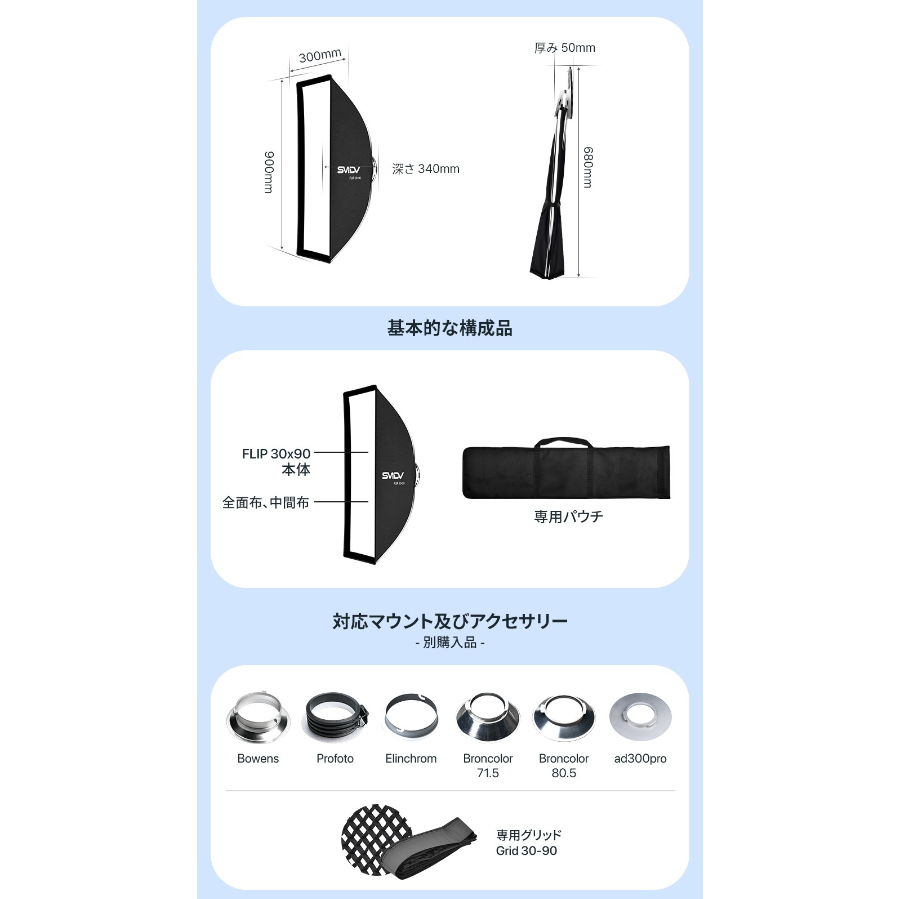 [SMDV] Flip Nemo 30x90 | H&Y Filters Japan