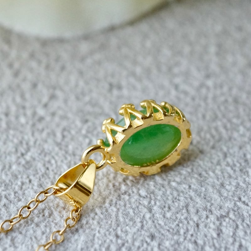 Handmade】翡翠(ヒスイ・ジェード)ペンダントトップ 18k Handmade】翡翠(ヒスイ・ジェード)ペンダントトップ 18k