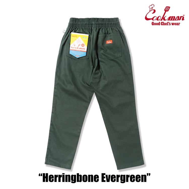 シェフパンツ Chef Pants Herringbone Evergreen | CHEER...